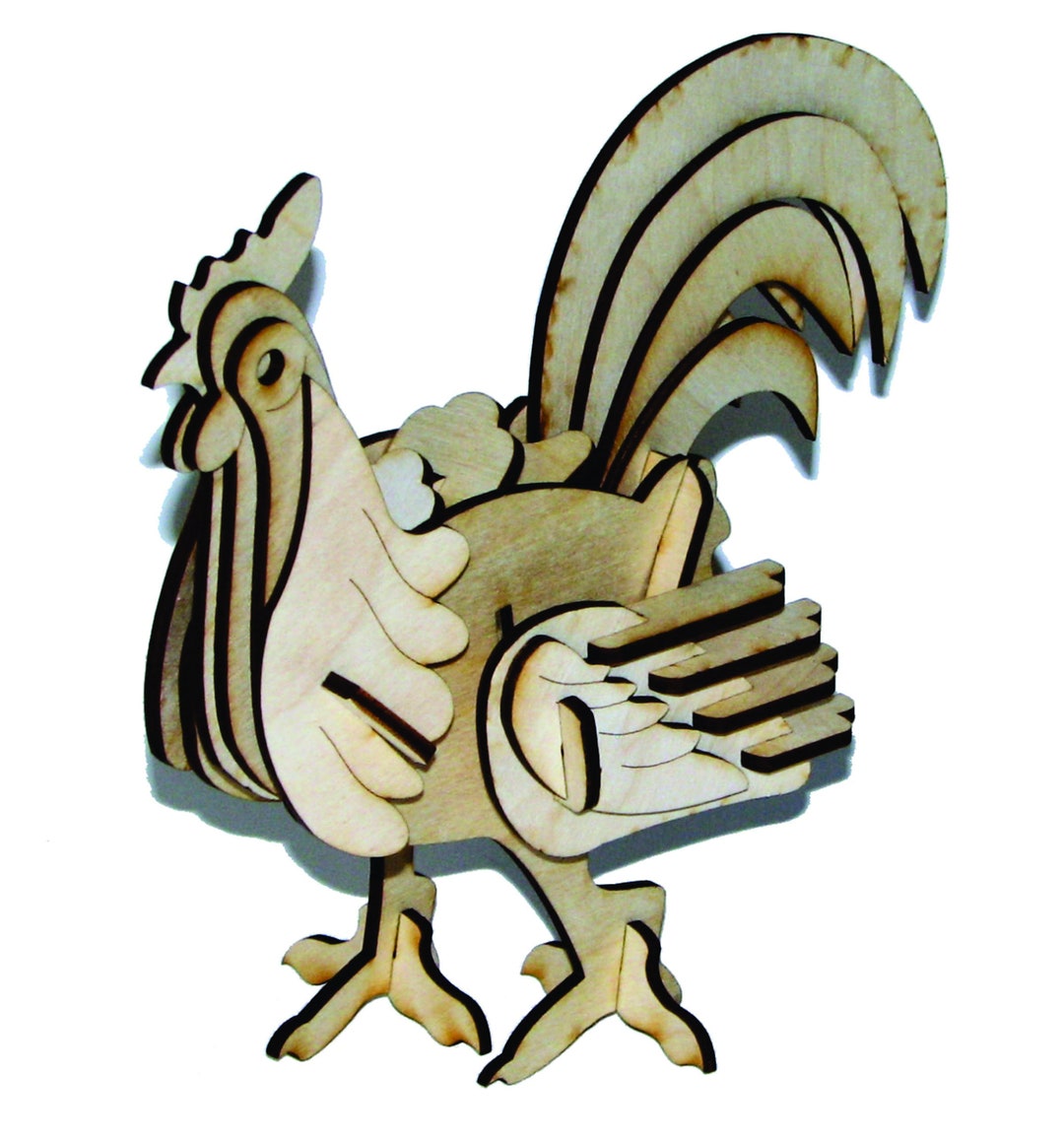 Laser Box Creation — Chicken, Laser Cut File Cdr, Dxf and Pdf File ...