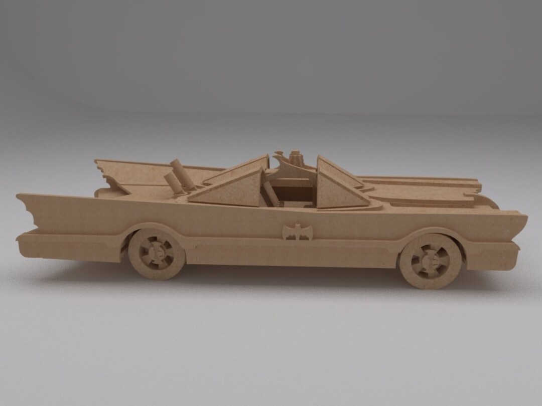 Batmobile Car - Laser Cut Files DXF CDR Vector Plans, Files Instant ...