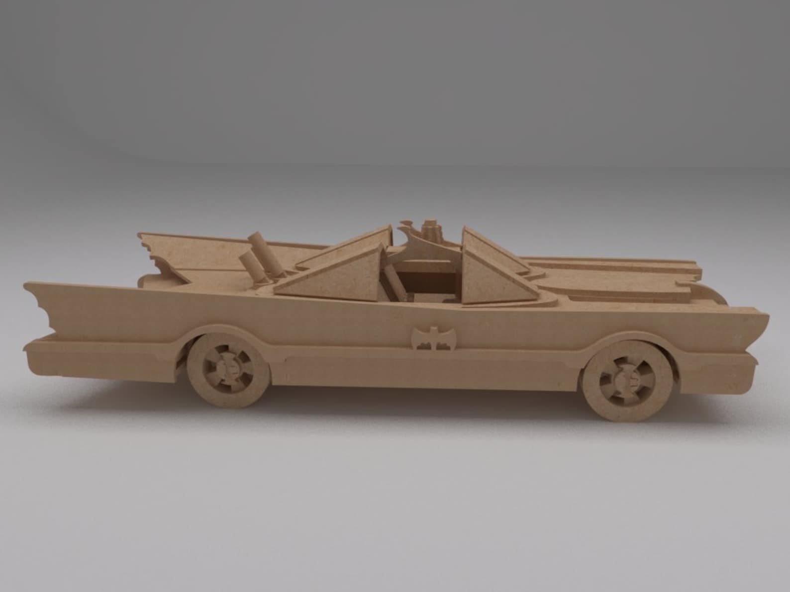 Batmobile Car - Laser Cut Files DXF CDR Vector Plans, Files Instant ...