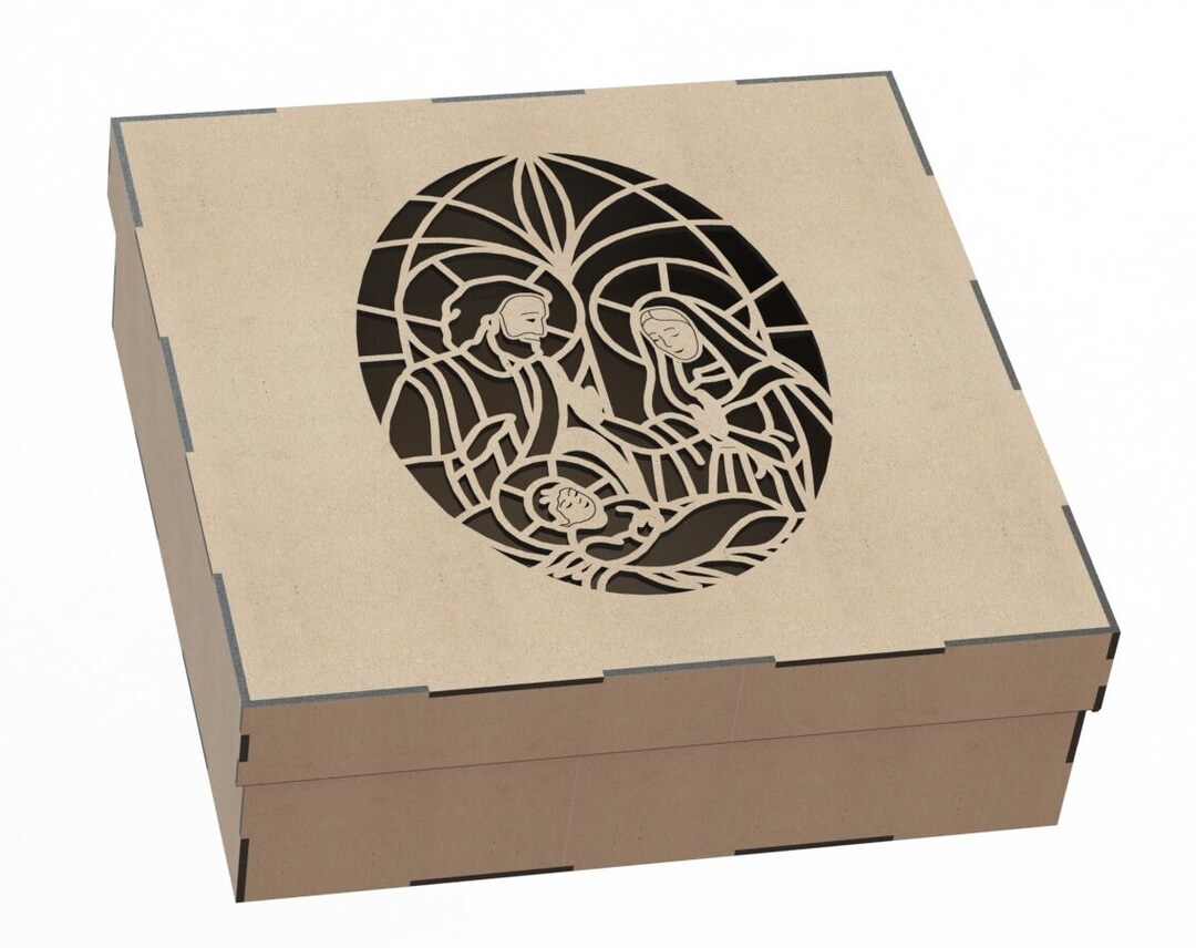 Wood Laser Cut Box Dxf and Cdr Vector File Download - Etsy