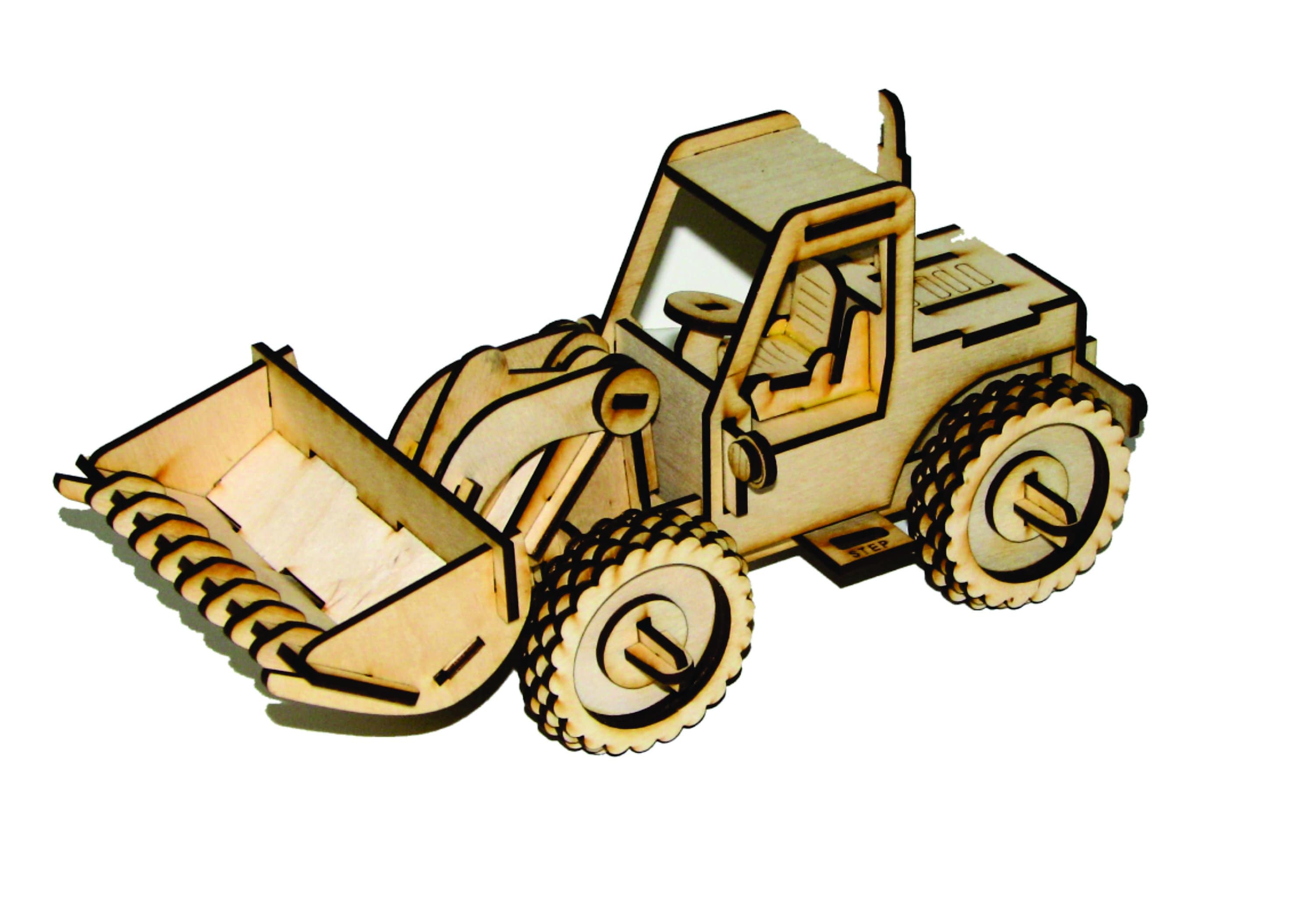 Wood Bucket JCB Kit Laser Cut File, Pdf, Cdr File Version 16 - Etsy