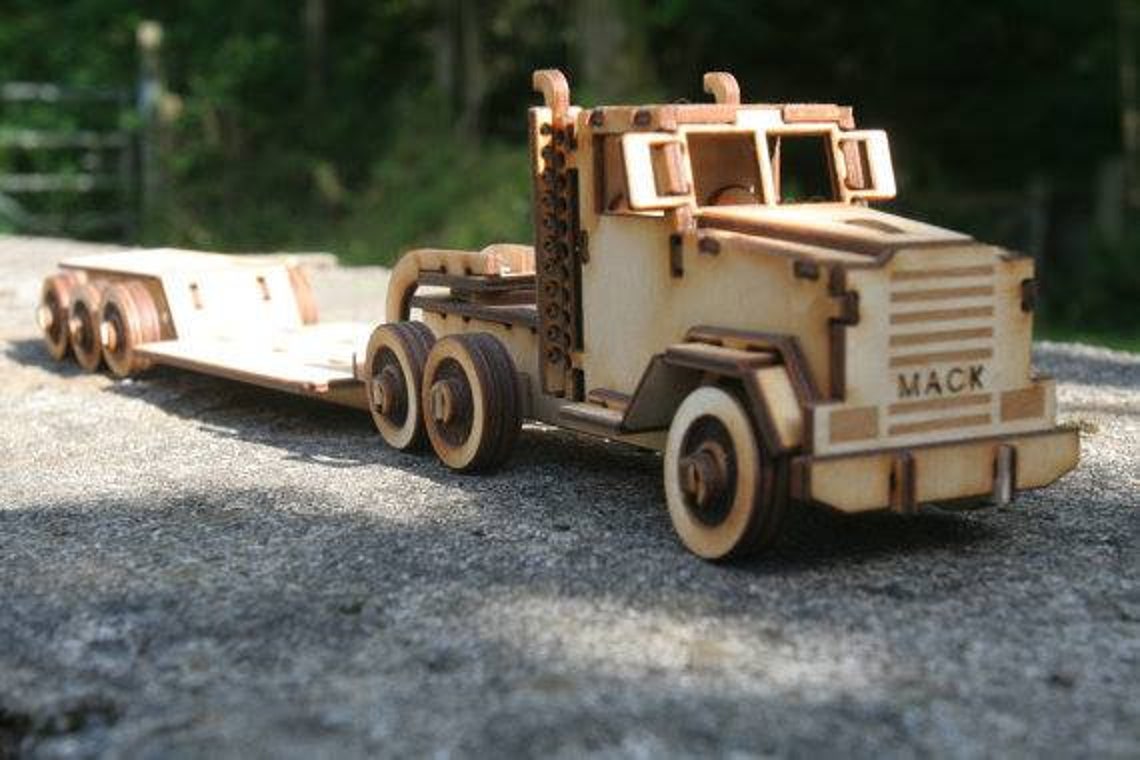 Wooden Assemble Mack Truck Dxf and Cdr File Download - Etsy