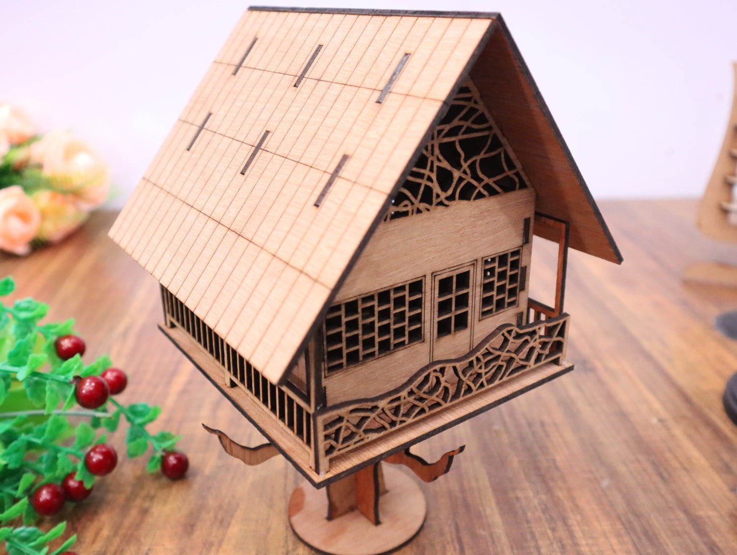 Laser Cut Tree House 3mm Vector SVG, DXF and CDR File Download (3mm) - Etsy