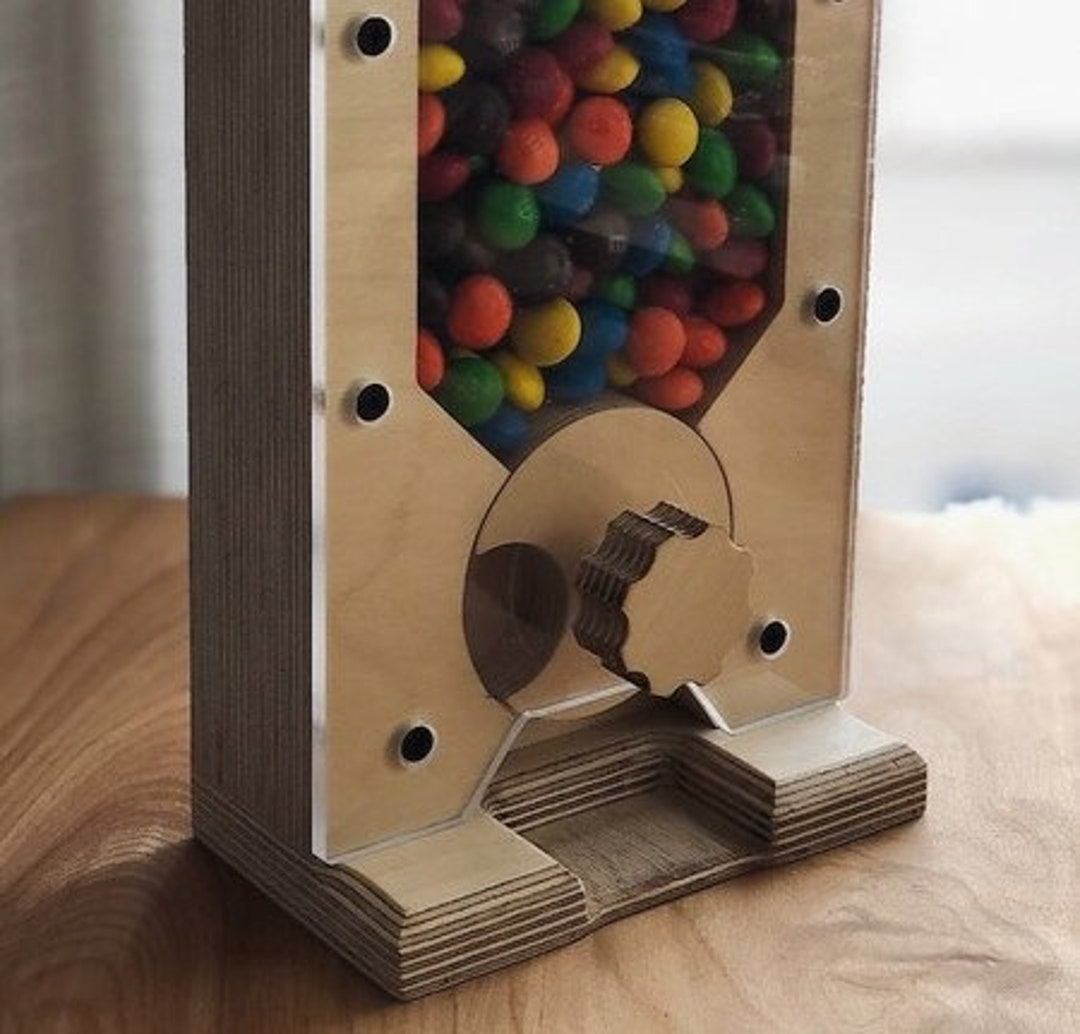 Laser Cut Candy Machine Vector CDR, DXF, SVG File Download - Etsy