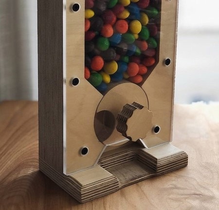 Laser Cut Candy Machine Vector CDR, DXF, SVG File Download - Etsy