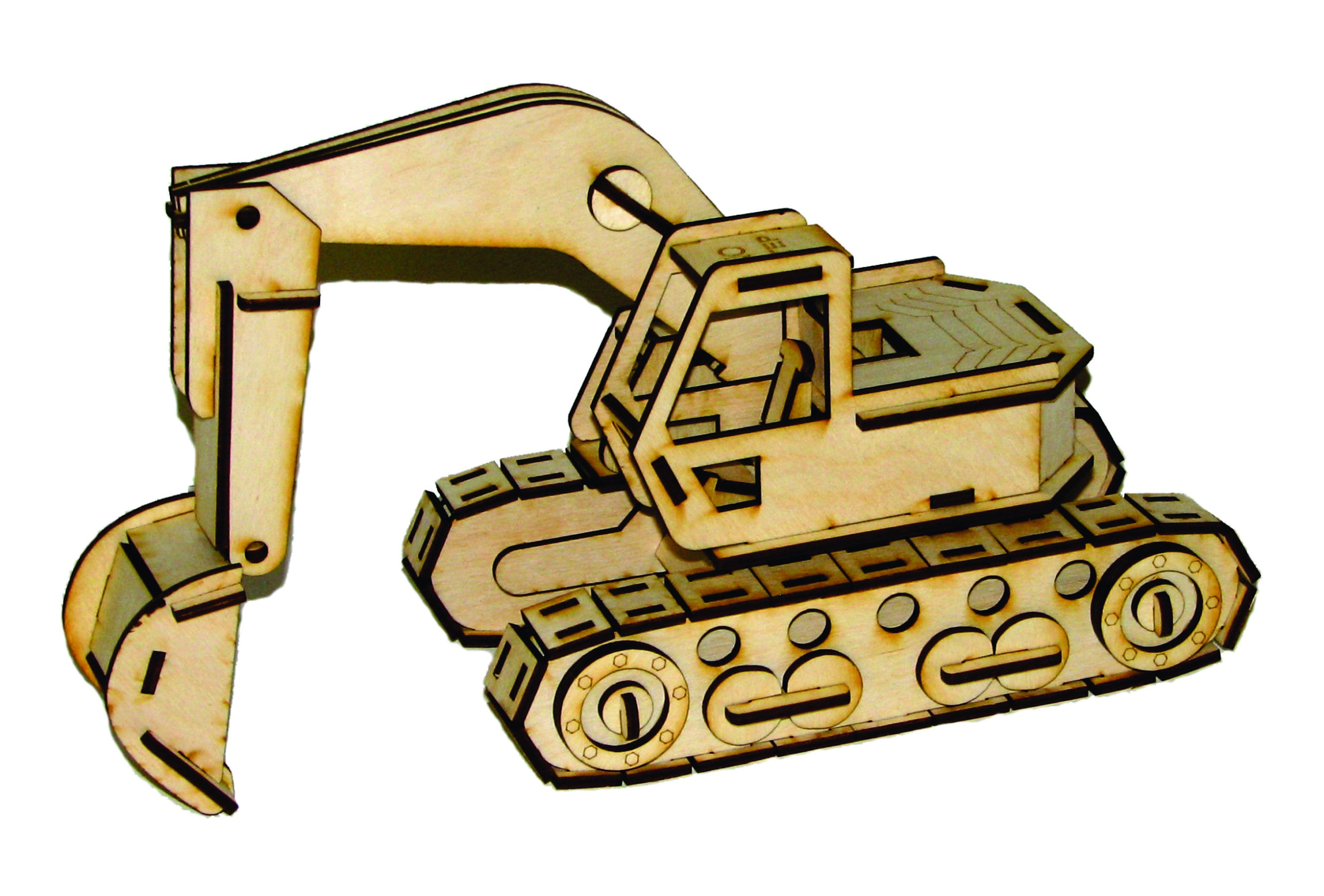 Excavator. Laser Cut Files DXF, SVG, Vector Plans, Glowforge Files ...