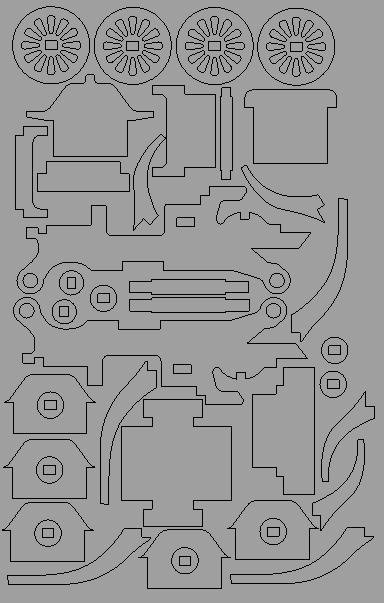 Laser Cut Ford Model T Car DXF and CDR File Download - Etsy