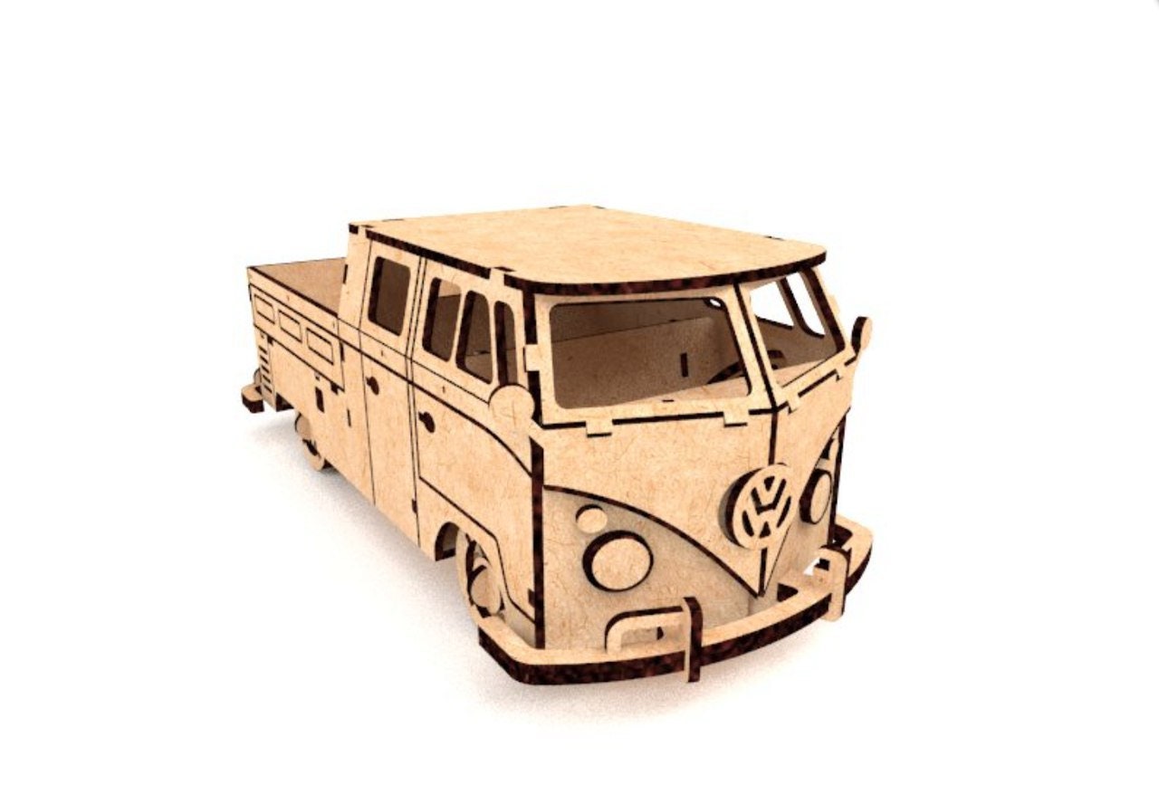 Volkswagen Bus File Cdr and Dxf Vector Download for Laser Cut - Etsy