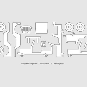 Willys MB Simplified Cnc/laser Cut File Download Cdr and Dxf - Etsy