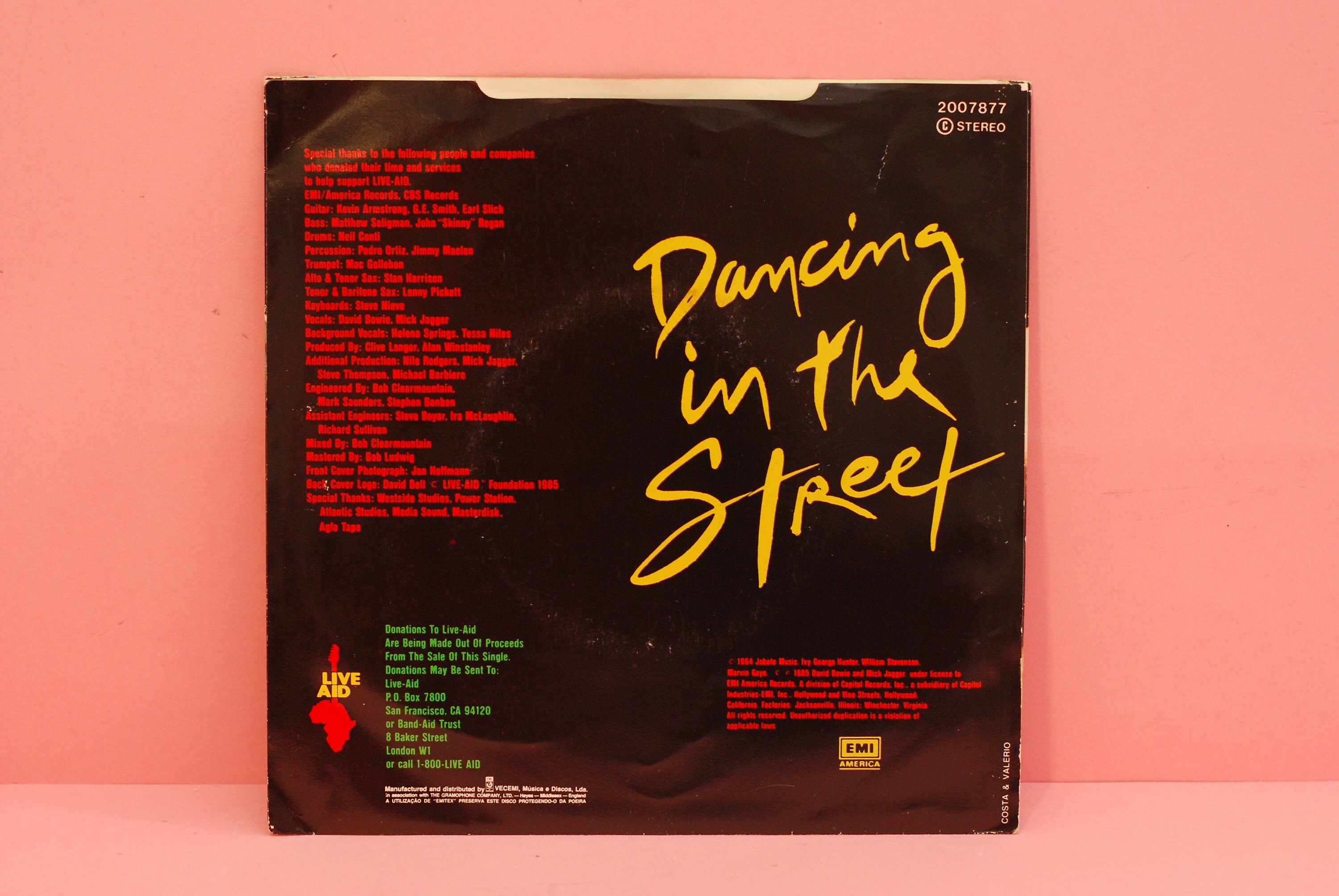 David Bowie and Mick Jagger - Dancing in the Street | 7"record Vintage ...