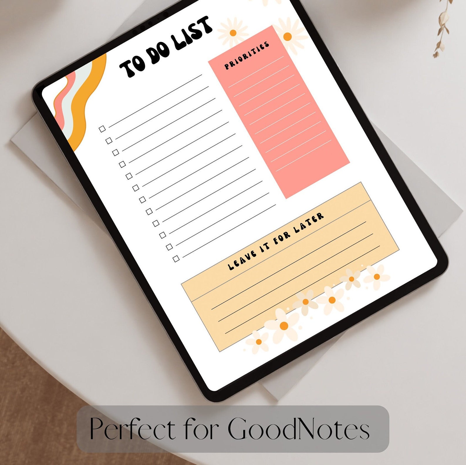 Printable to Do List | Goodnotes to Do List | Daily to Do List | Task ...