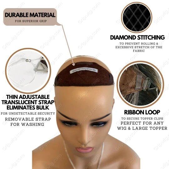 Topgrip No-slip Comfort Band to Secure Small Toppers & Wiglets ...