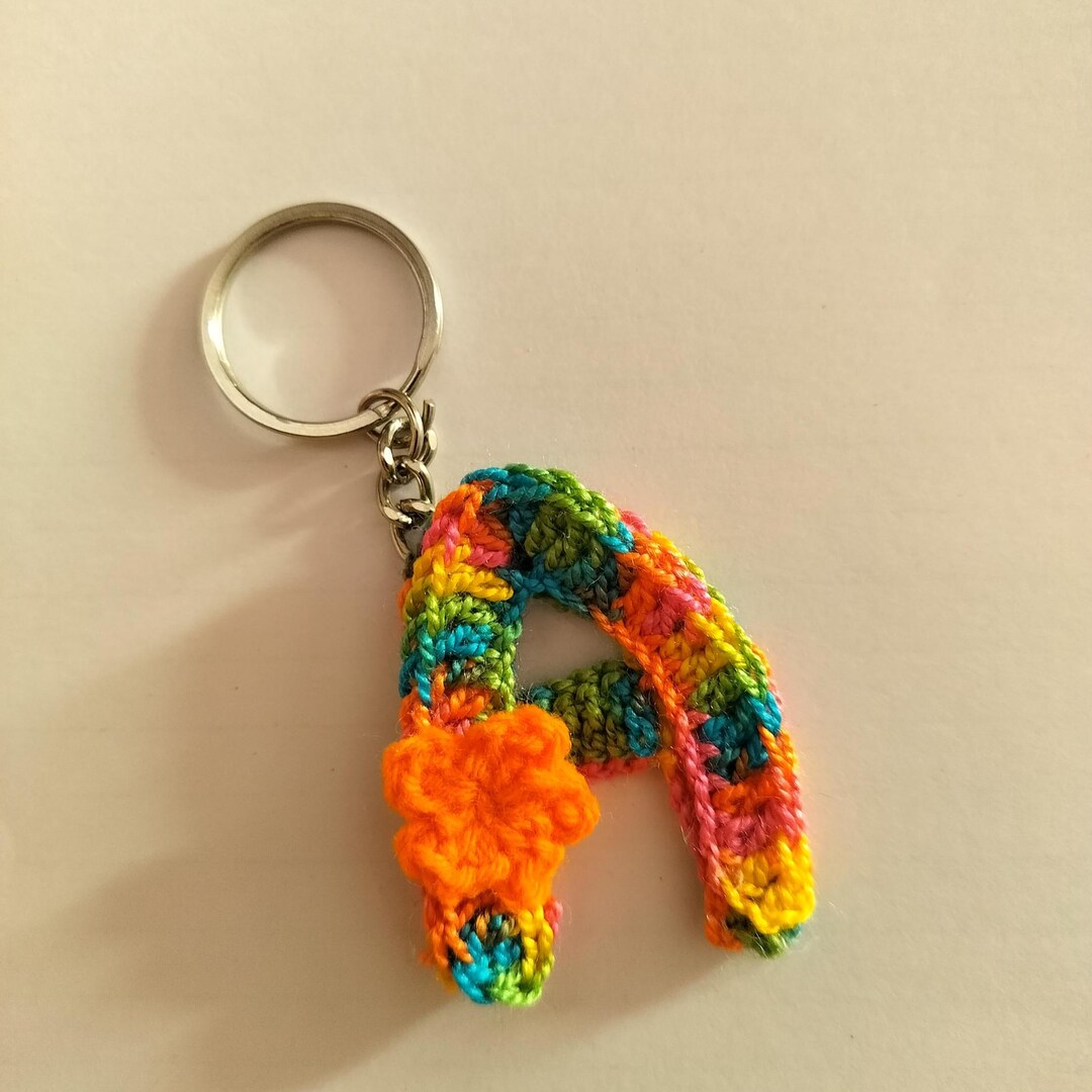 Hand Crafted Crochet Amigurumi Letters Keychains Bagcharms for Surprise ...