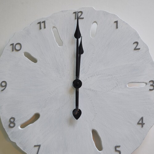 Sand Dollar Wooden Wall Clock 15 Diameter Nautical - Etsy