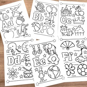Printable Kids Alphabet Colouring Pages Fun & Educational A-Z Activity ...