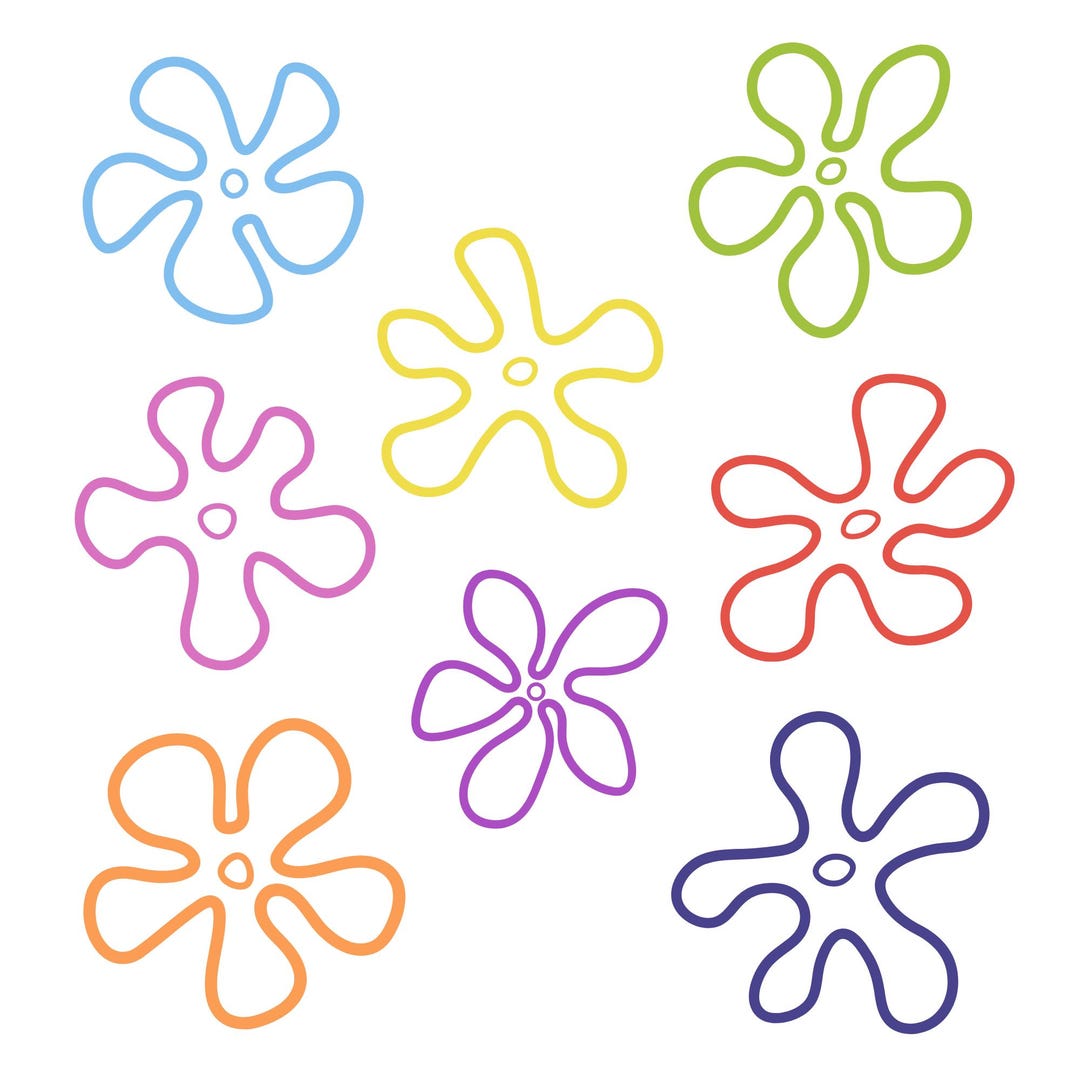 Bikini Bottom Flowers Clipart - Instant Digital Download | SVG, PNG ...