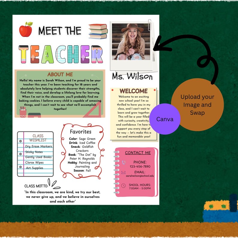 Editable Meet the Teacher Flyer Template: Back to School Newsletter ...