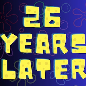 Spongebob & Under the Sea Party Sign | Custom Number 26 Years Later ...