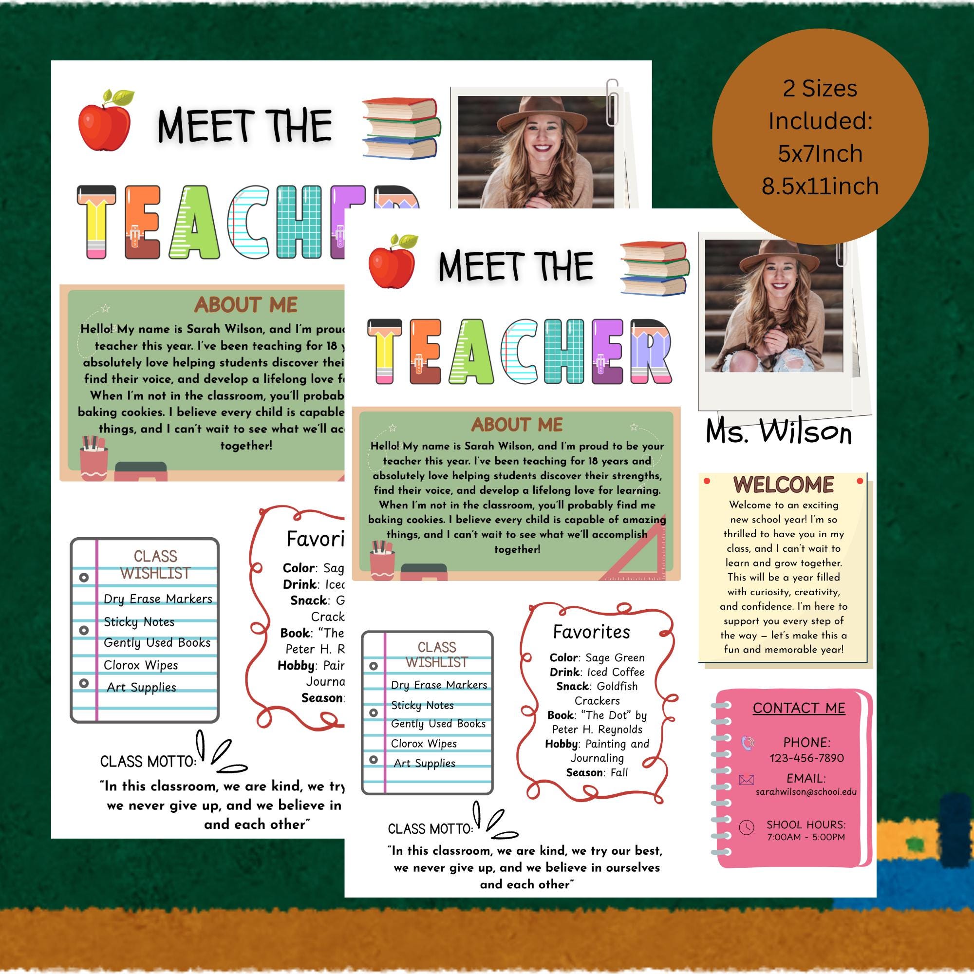 Editable Meet the Teacher Flyer Template: Back to School Newsletter ...