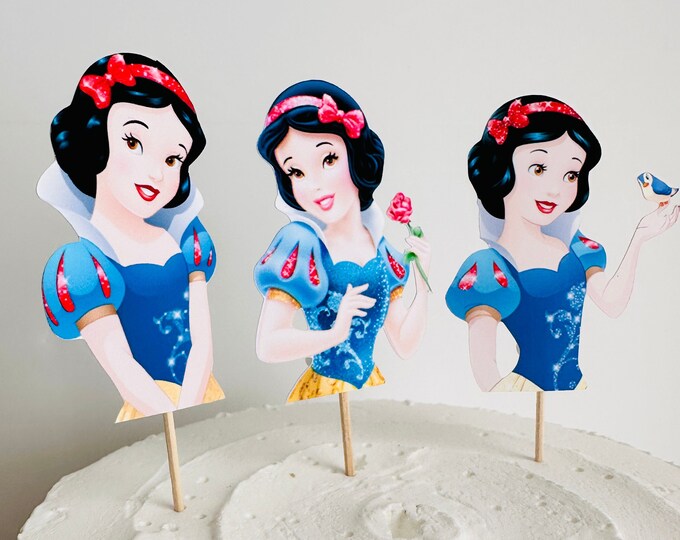Snow White Toppers/snow White Party Decorations/snow White Party Decor ...