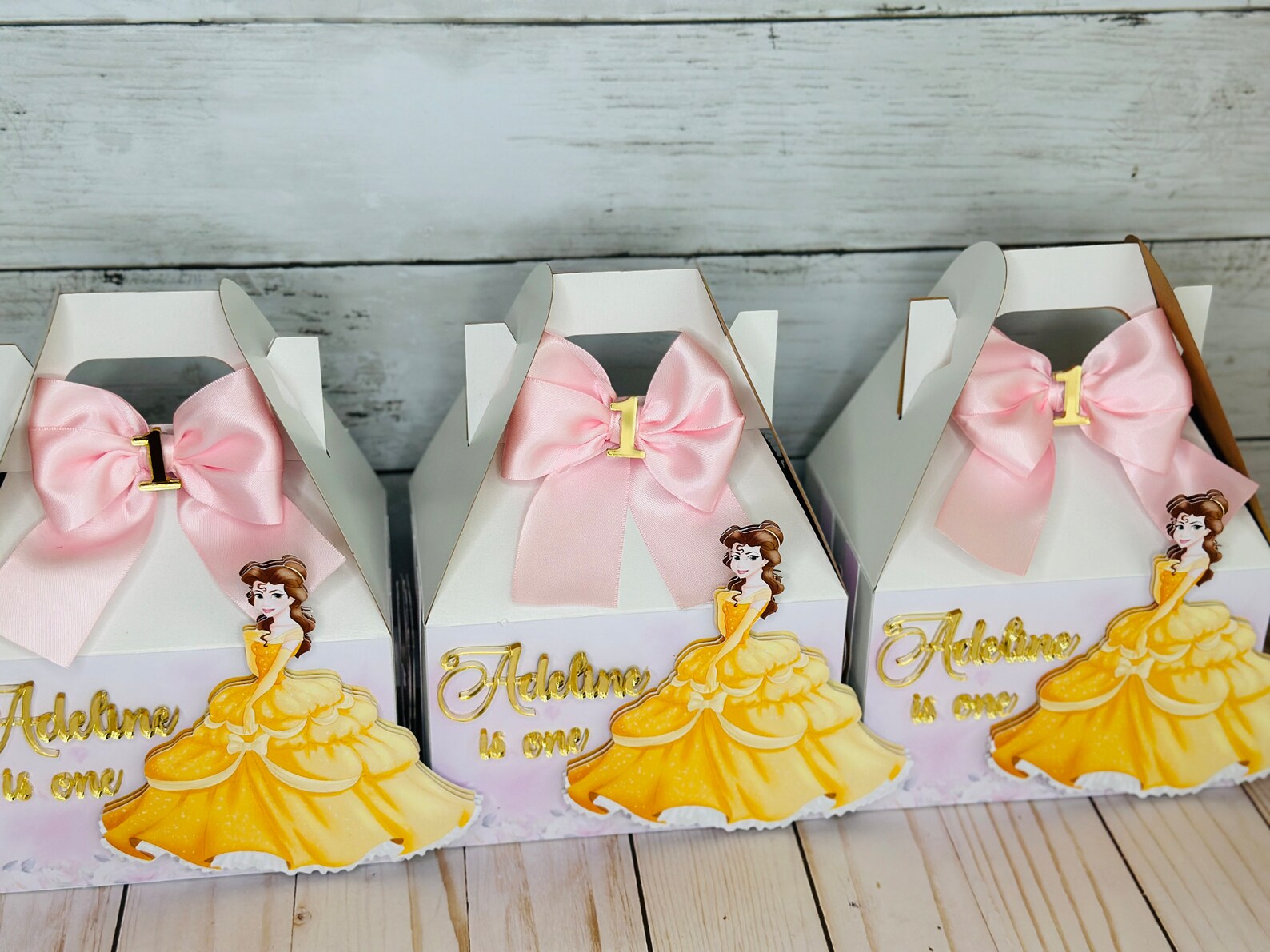 Belle Gable Box, Belle Birthday, Party Decoration Box Belle, Favor Box ...