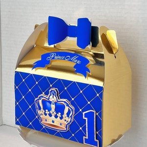 Favor Box Prince, Prince Box Party Decoration, Favor Box Party Decor ...