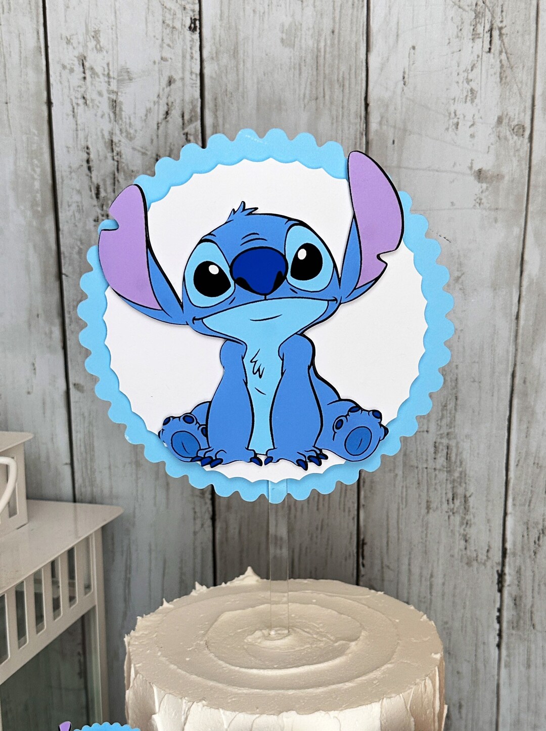 6-stitch Cupcake Topper, 1-stitch Cake Topper, Party Decor Stitch ...