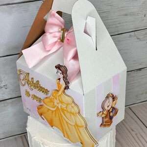 Belle Gable Box, Belle Birthday, Party Decoration Box Belle, Favor Box ...