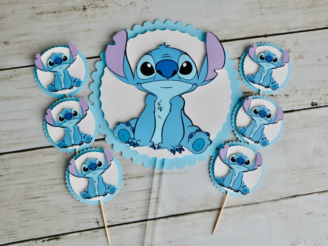 6-stitch Cupcake Topper 1-stitch Cake Topper Party Decor - Etsy