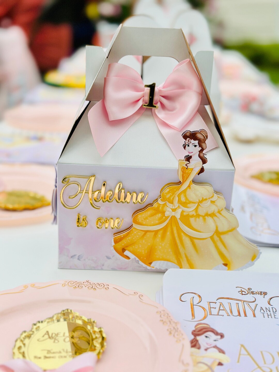 Belle Gable Box Belle Birthday Party Decoration Box Belle - Etsy