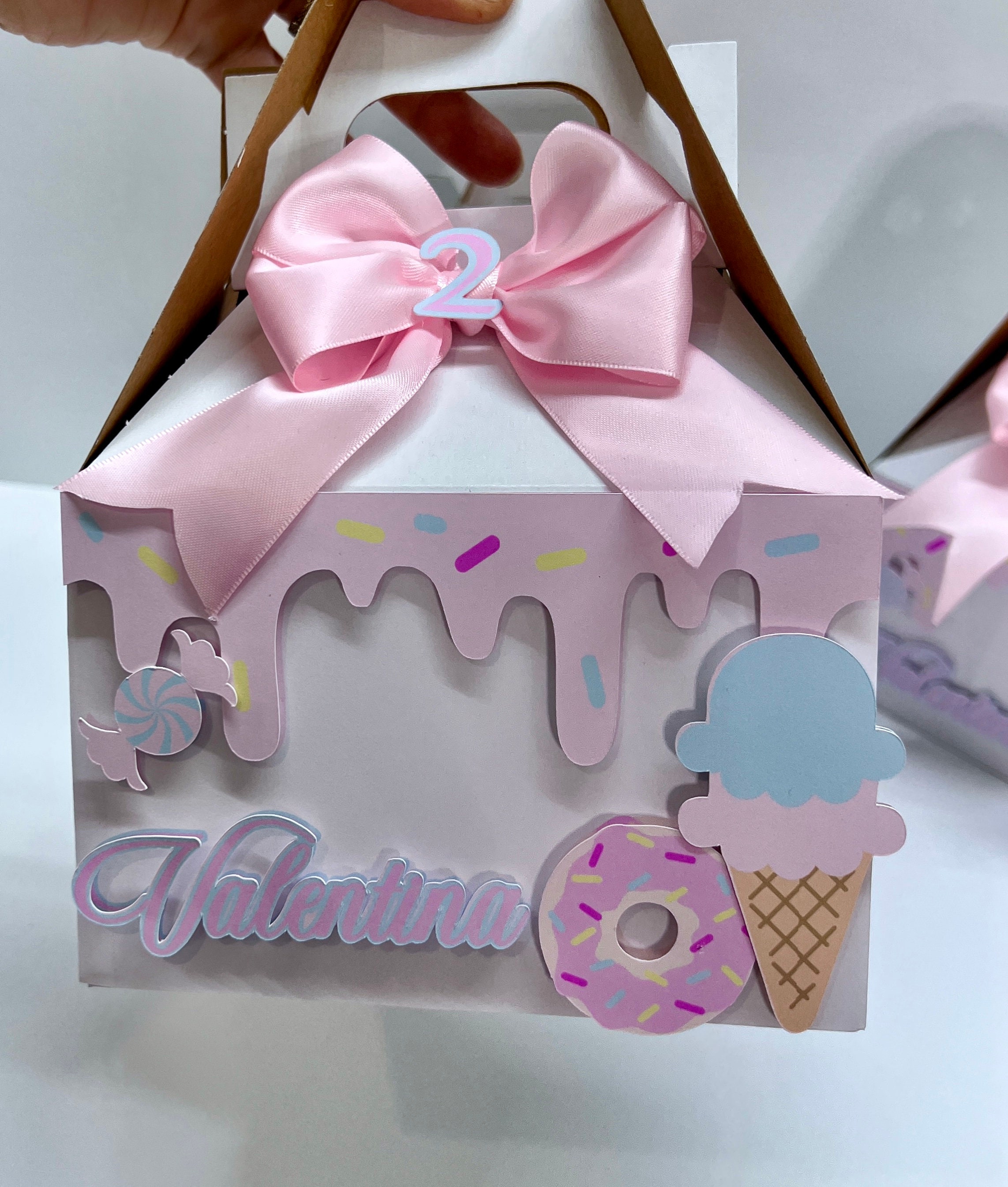 Caja De Glaseado De Helado, Cumpleaños De Helado, Caja De Decoración De ...
