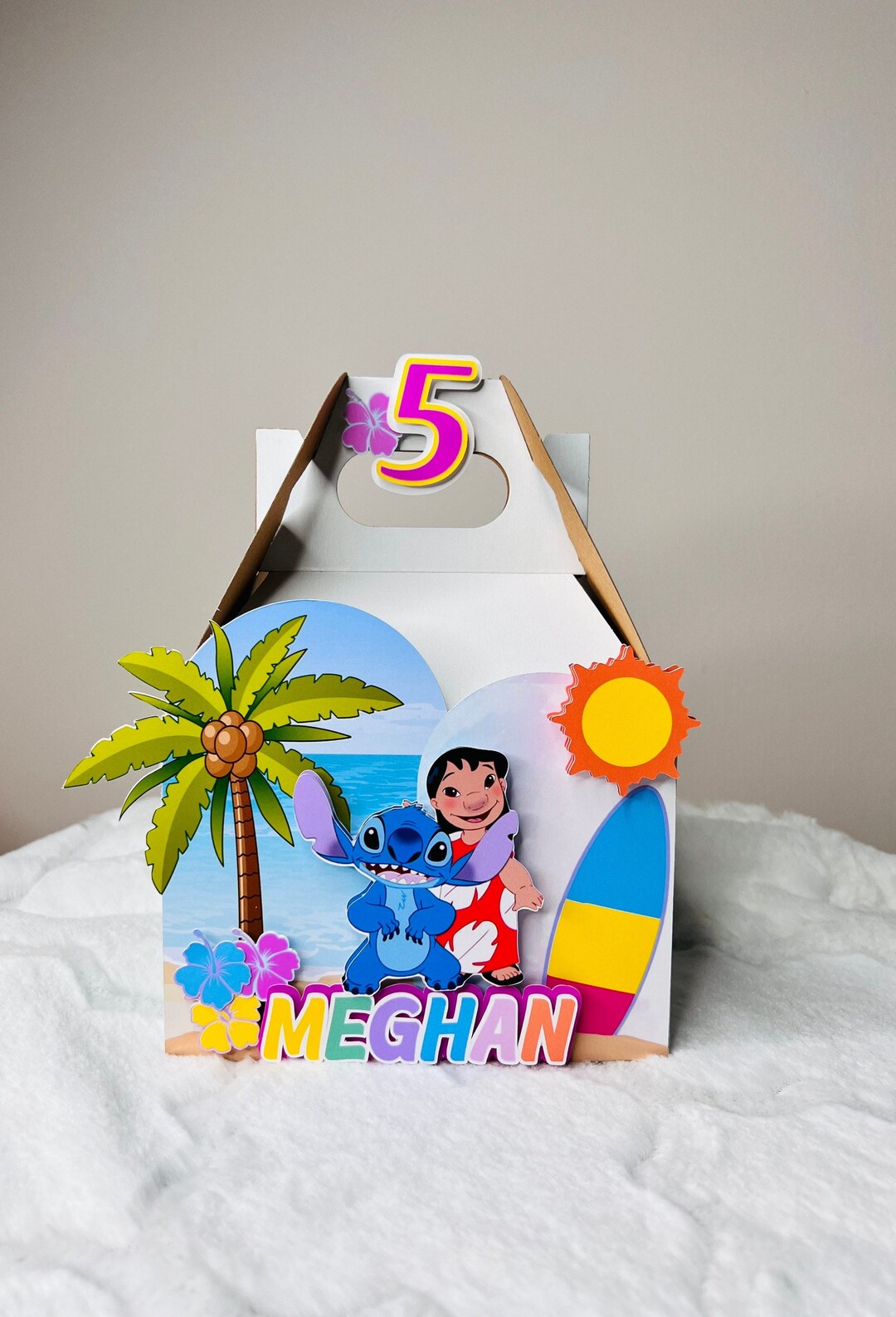 Stitch Party Favor Box, Stitch Birthday Party Decoration, Favor Box ...