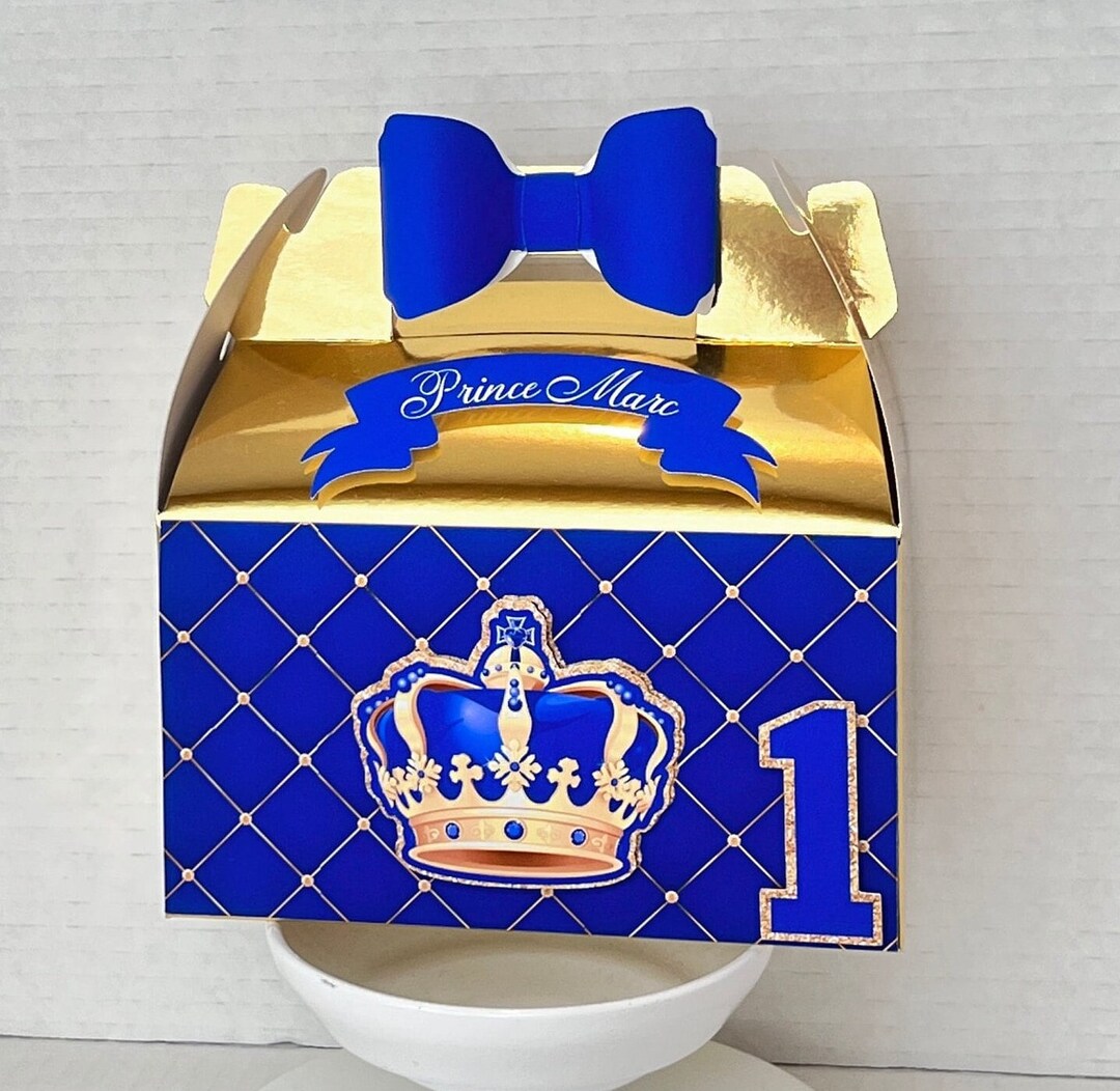 Favor Box Prince, Prince Box Party Decoration, Favor Box Party Decor ...