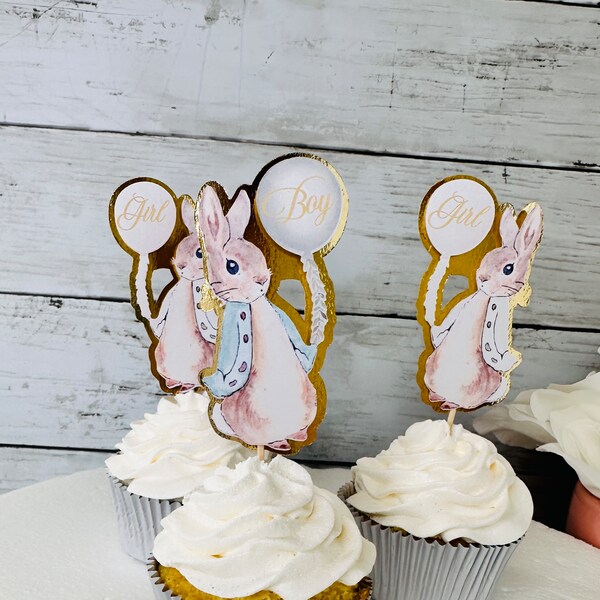 Peter Rabbit Cupcake Topper - Etsy