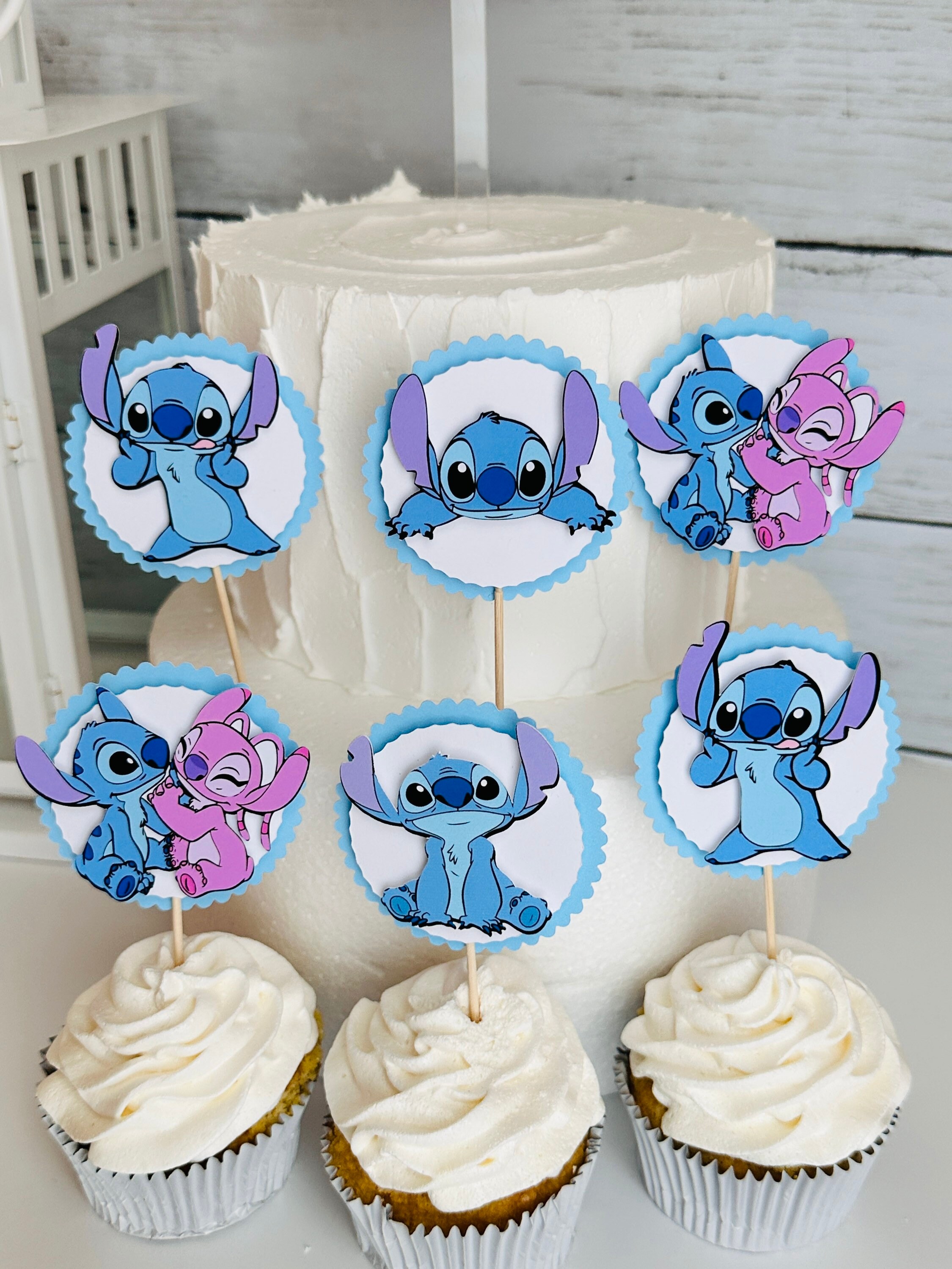 Stitch Cupcake Topper Stitch Topper Party Decor Stitch - Etsy