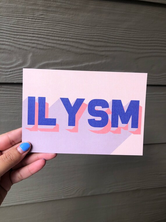 ILYSM Printable Galentine's Card Valentine's Card | Etsy