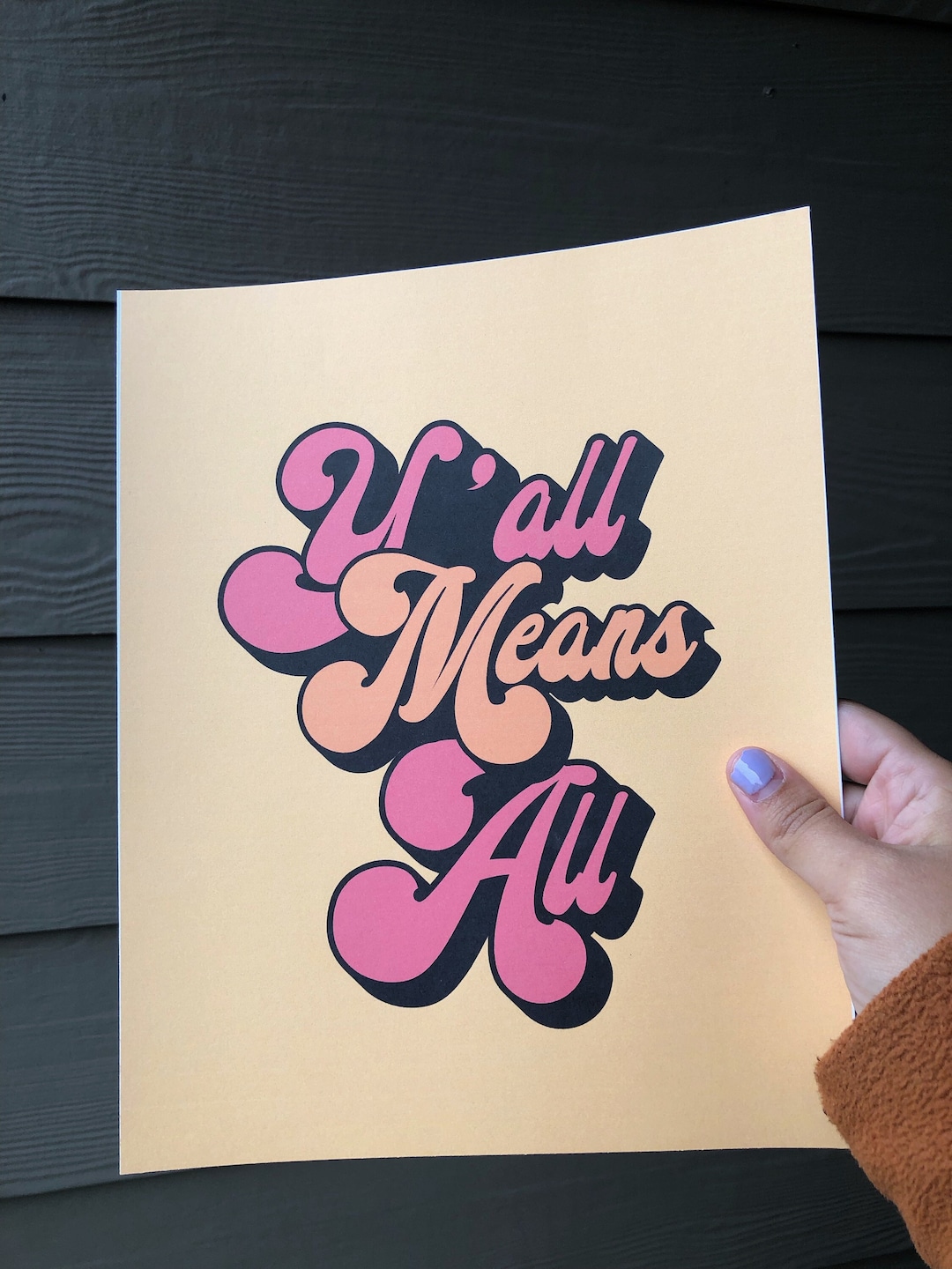 Y'ALL MEANS ALL Digital Download Printable Art Print - Etsy