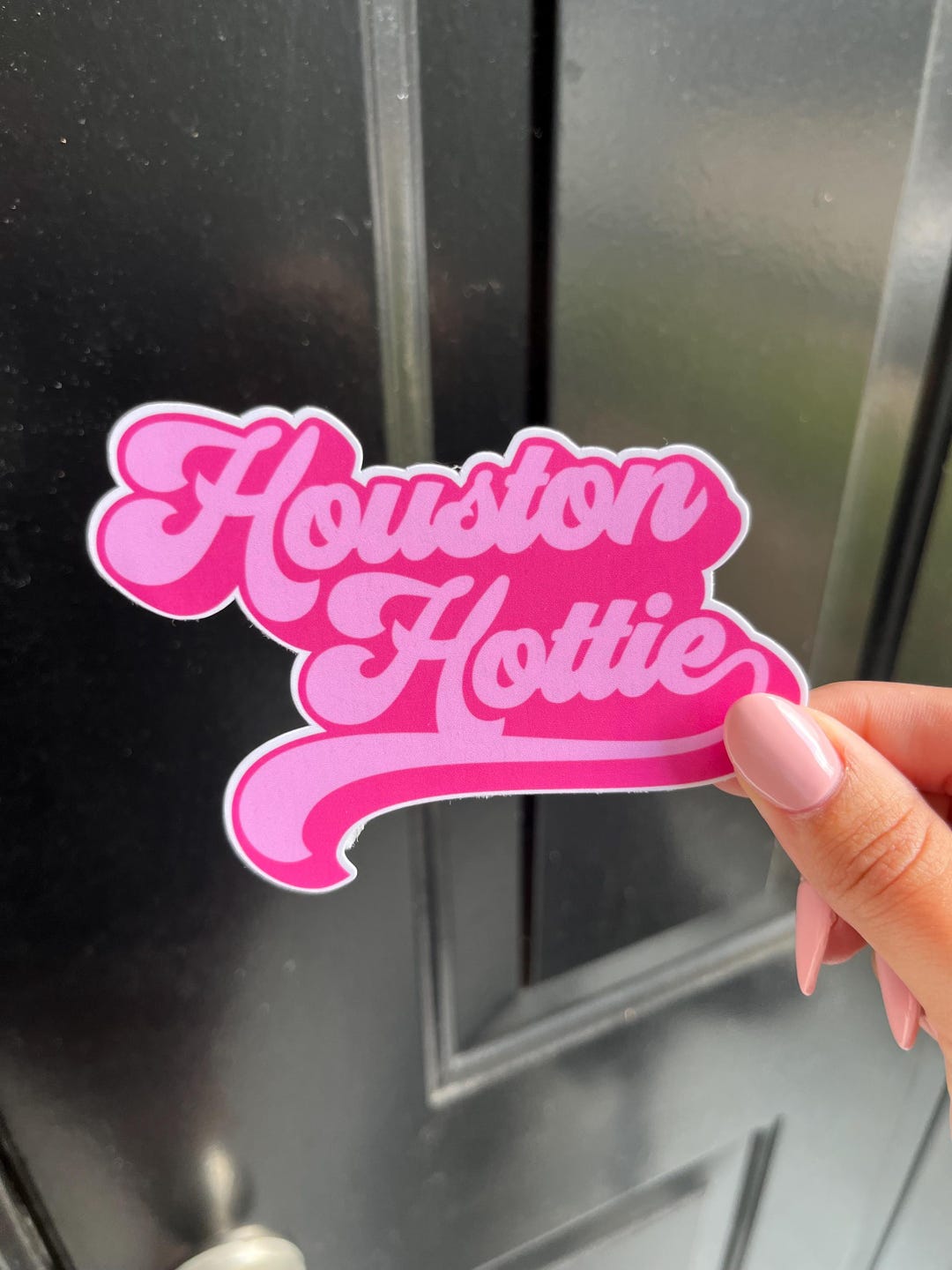 Houston Hottie Matte Vinyl Sticker Alt Script - Etsy