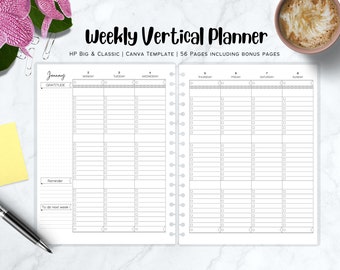 Vertical Weekly Printable - Etsy