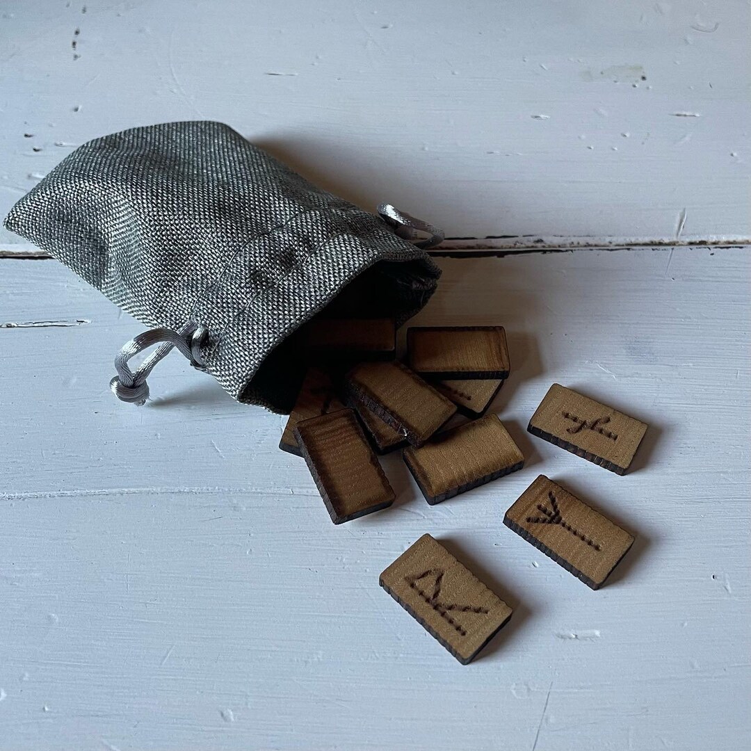 Old Norse Wood Runes Ash Yggdrasil Rune Set of 24 Elder - Etsy