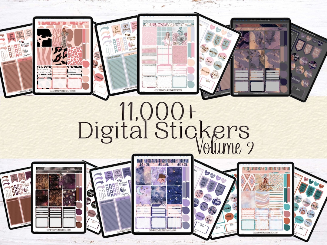 Digital Sticker Pack Volume 2 | Digital Planner Stickers | Goodnotes ...