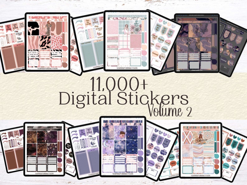 Digital Sticker Pack Volume 2 Digital Planner Stickers - Etsy