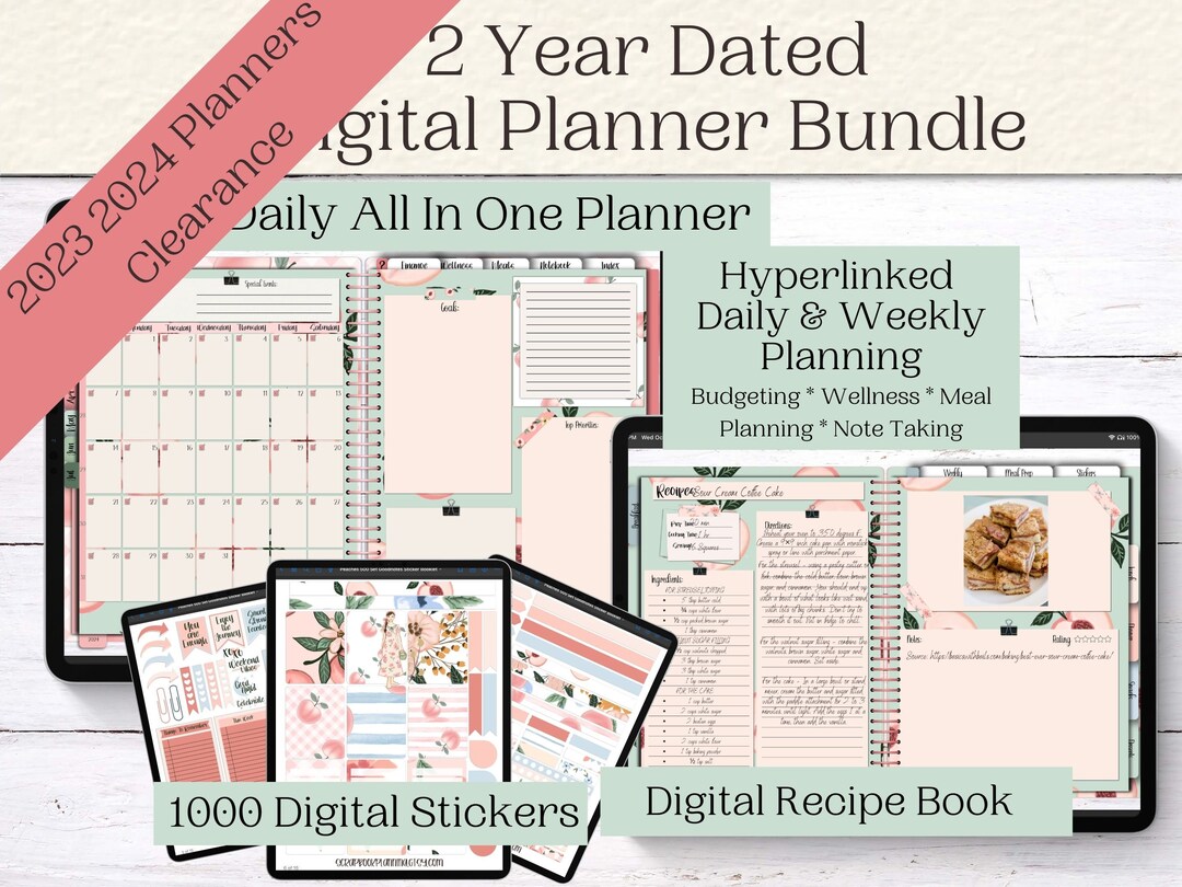 Goodnotes Planner Digital Stickers 2023 2024 Digital Planner Self Care ...