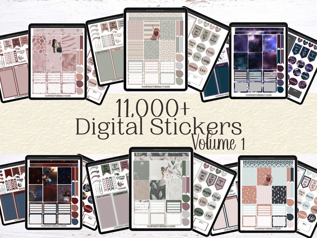 Digital Sticker Pack | Digital Planner Stickers | Goodnotes Stickers ...