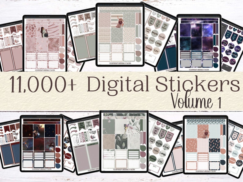Digital Sticker Pack Digital Planner Stickers Goodnotes - Etsy