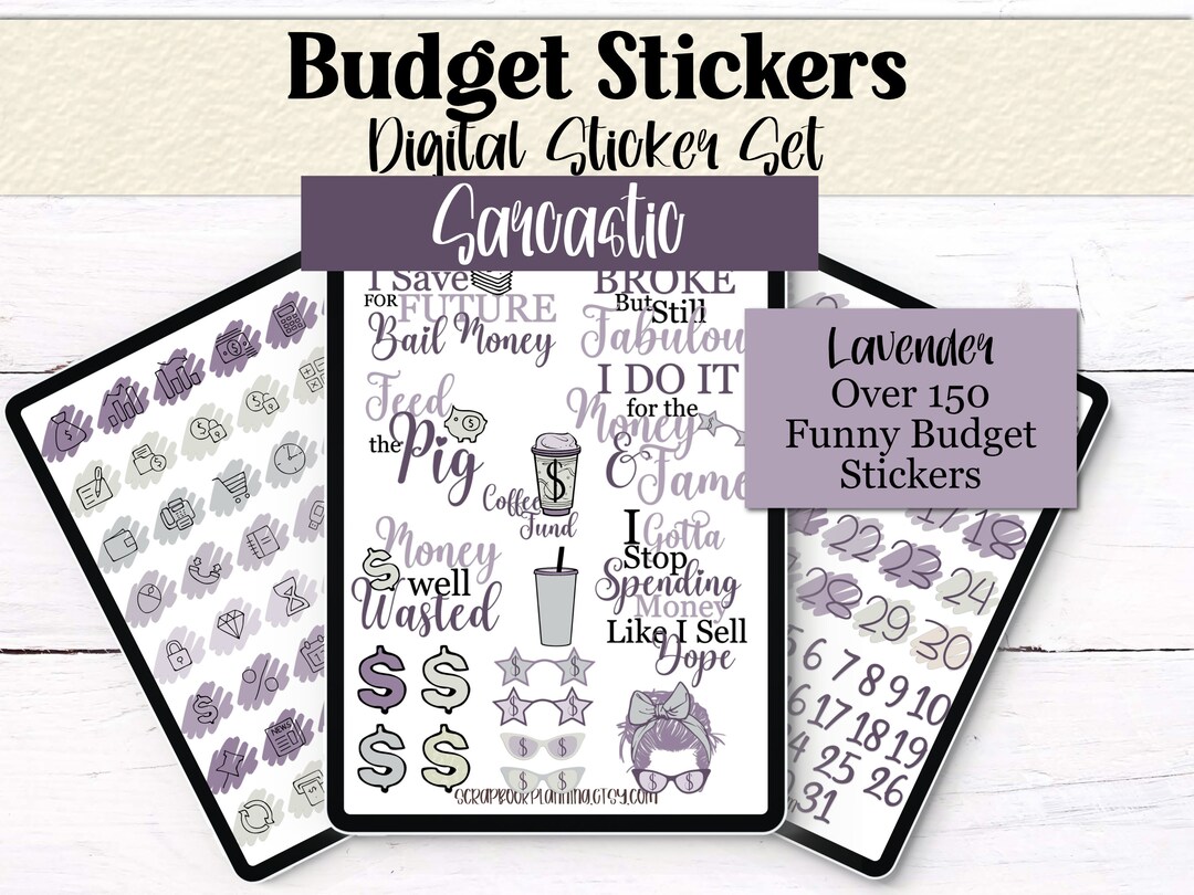 Sarcastic Budget Digital Stickers | 150+ Funny Money Stickers ...