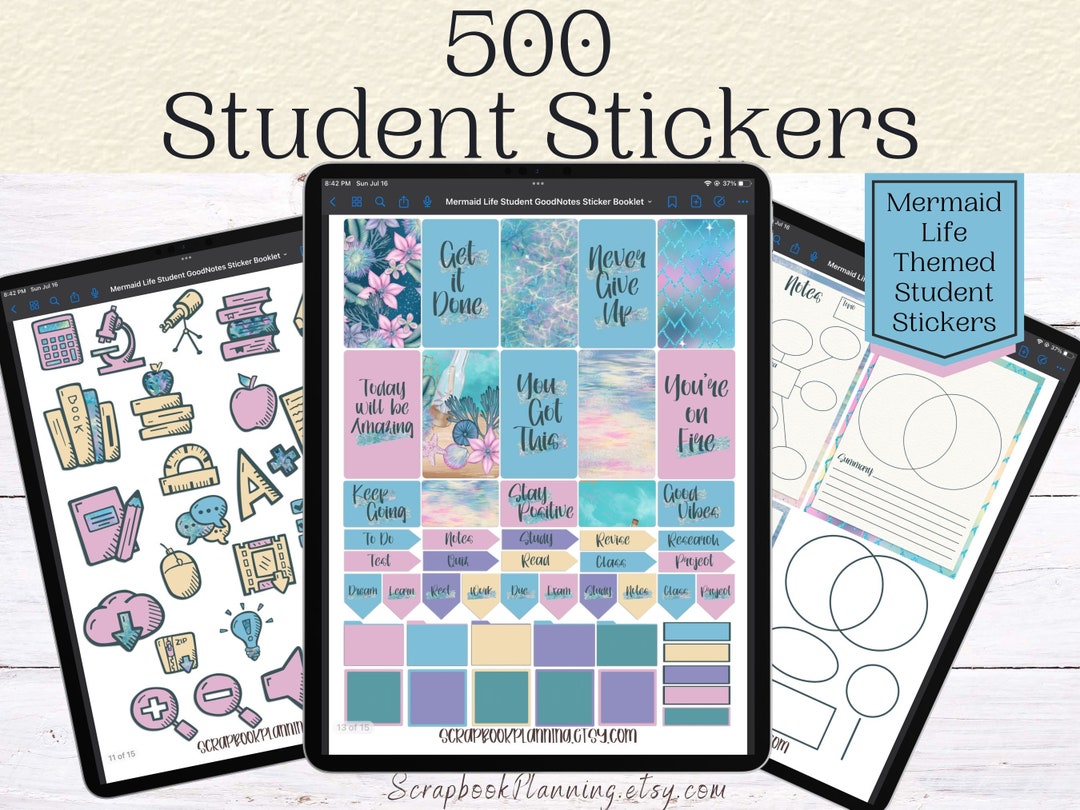 Student Digital Stickers for Goodnotes or Noteshelf - Etsy