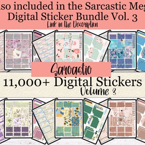 500 Digital Sticker Set| Sarcastic Funny Stickers | Cats Themed iPad ...