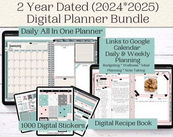 Christian Faith Digital Planner and Digital Stickers Bundle - Etsy