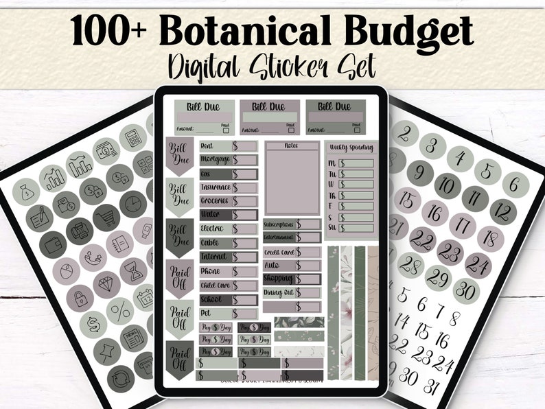 Digital Sticker Pack Digital Planner Stickers Goodnotes - Etsy